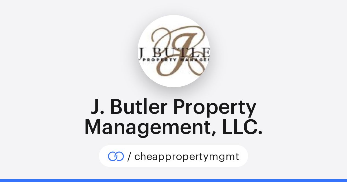 J. Butler Property Management, LLC. (/cheappropertymgmt) · solo.to