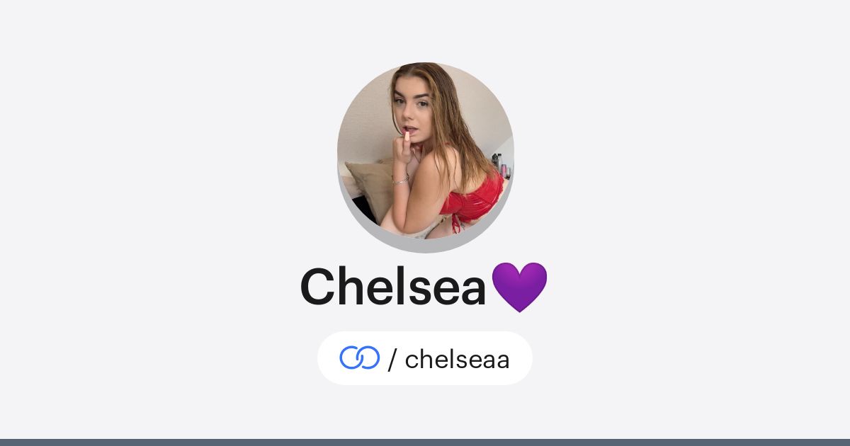 Chelsea💜 (/chelseaa) · solo.to