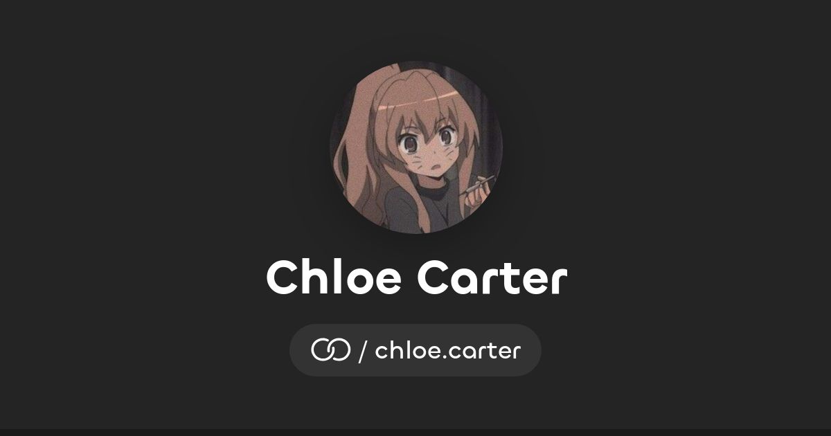 Chloe Carter (/chloe.carter) · solo.to