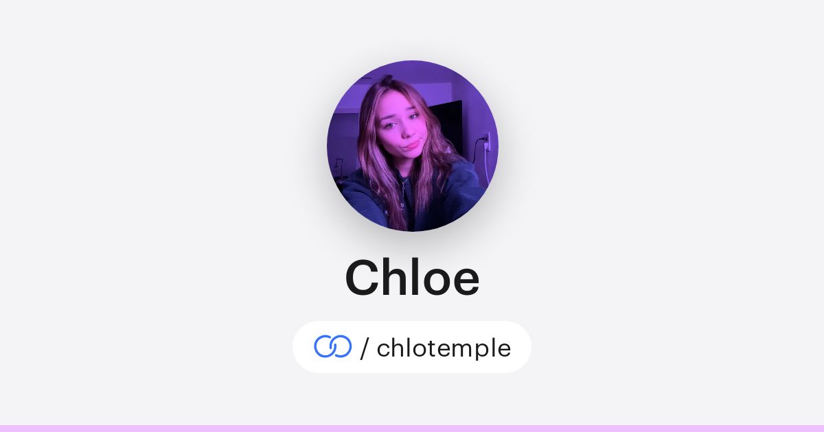 Chloe (/chlotemple) · solo.to