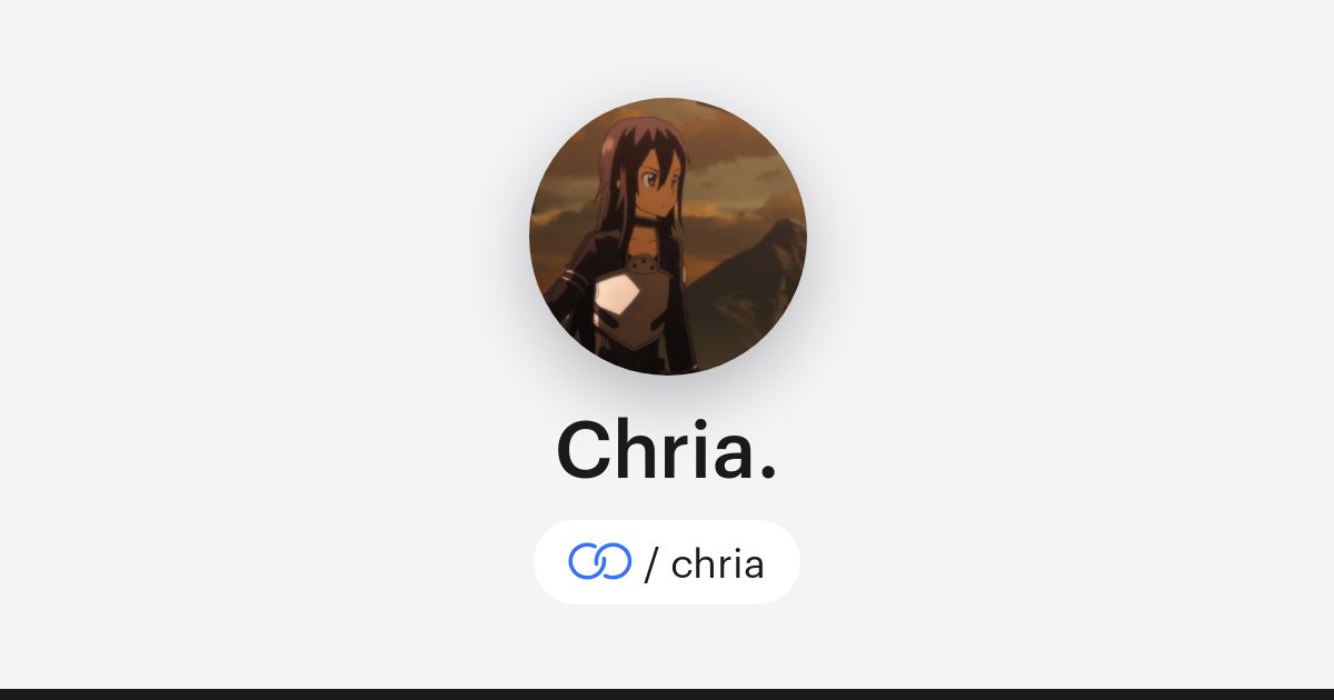 Chria. (/chria) · solo.to