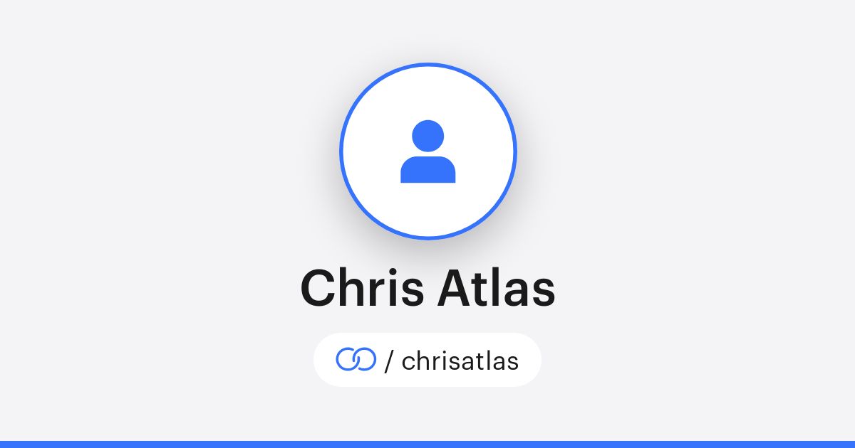 Chris Atlas (/chrisatlas) · solo.to
