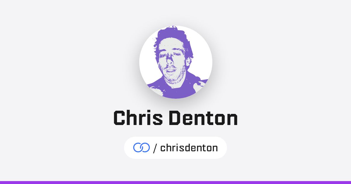 Chris Denton (/chrisdenton) · solo.to