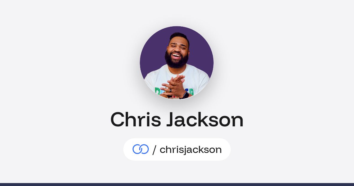 Chris Jackson (/chrisjackson) · solo.to