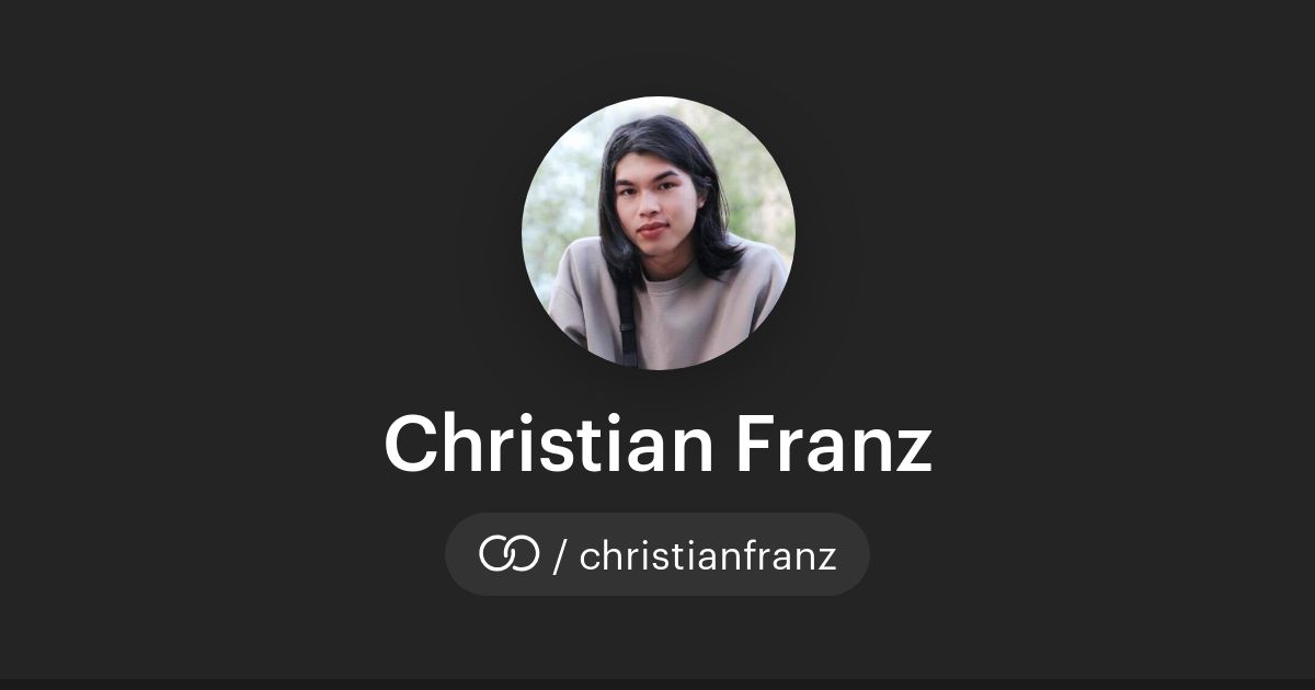 Christian Franz (/christianfranz) · solo.to