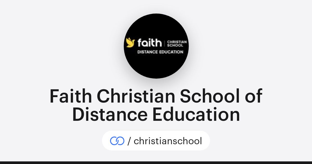 Faith Christian School of Distance Education (/christianschool) · solo.to