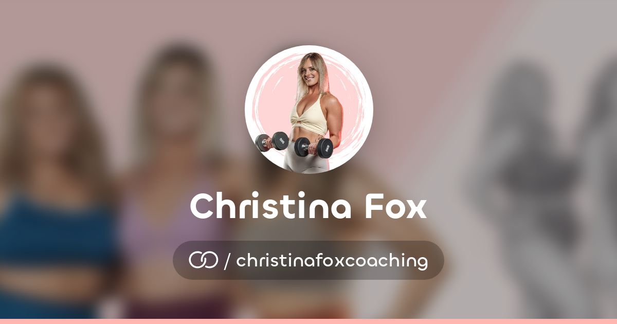 Christina Fox (/christinafoxcoaching) · solo.to