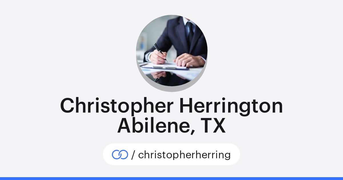 Christopher Herrington Abilene, TX (/christopherherring) · solo.to