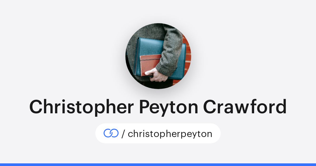 Christopher Peyton Crawford (/christopherpeyton) · solo.to