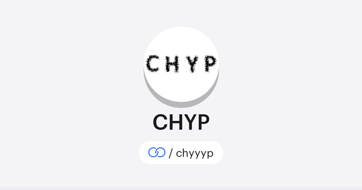 CHYP (/chyyyp) · solo.to