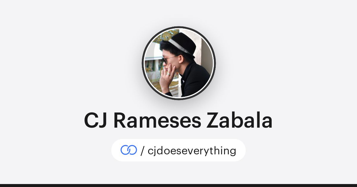 CJ Rameses Zabala (/cjdoeseverything) · solo.to