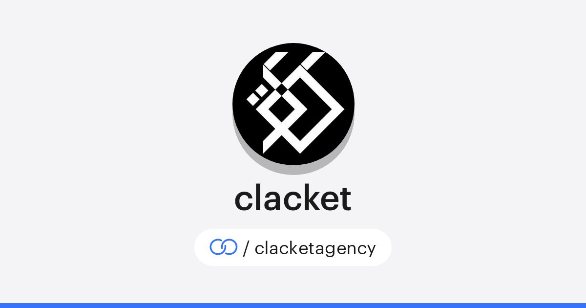 clacket (/clacketagency) · solo.to