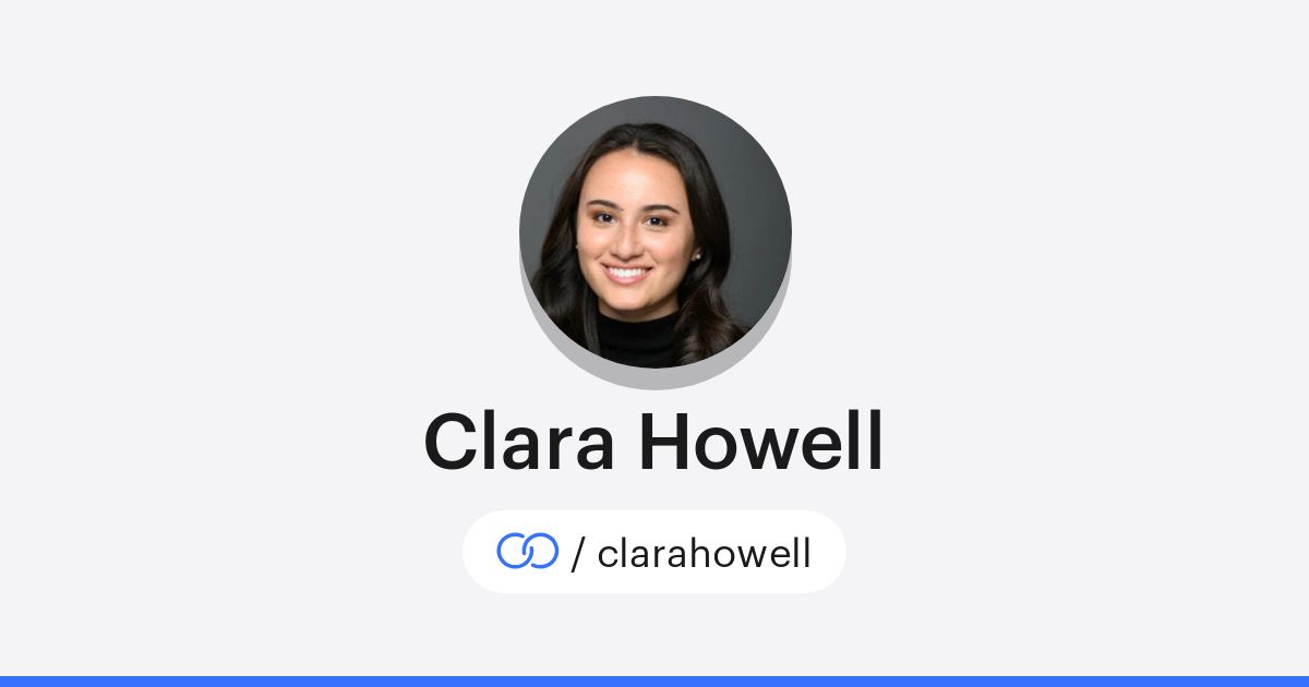 Clara Howell (/clarahowell) · solo.to