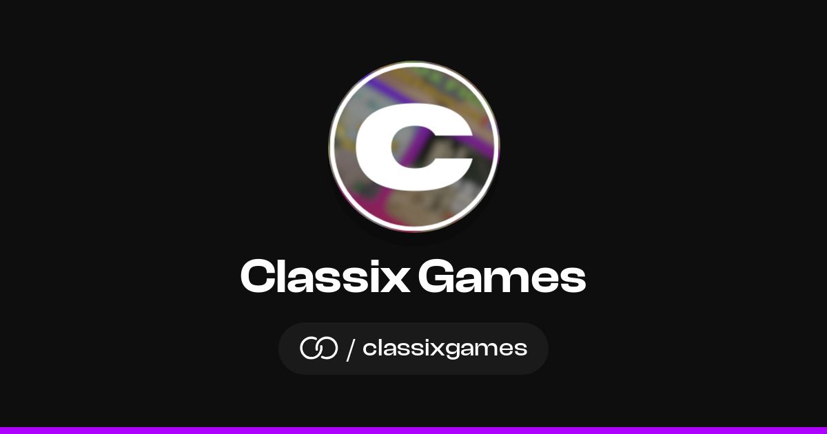 Classix Games (/classixgames) · solo.to