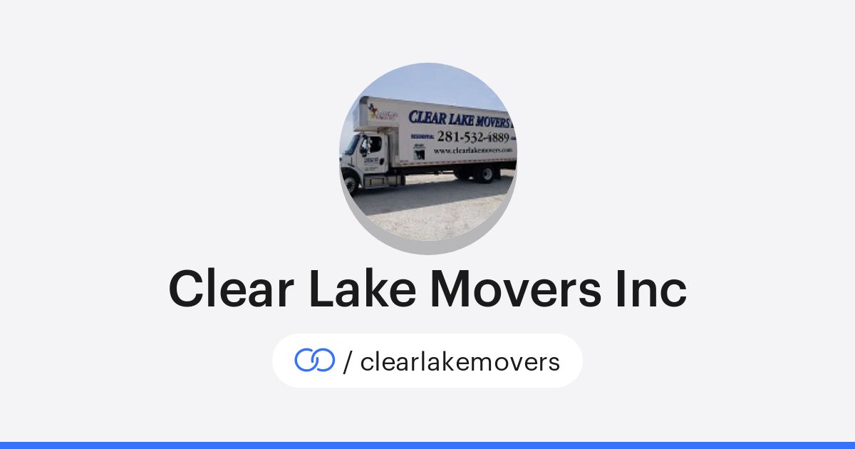 Clear Lake Movers Inc (/clearlakemovers) · solo.to