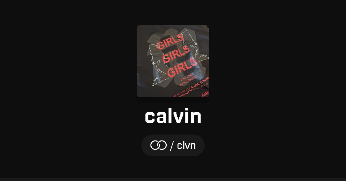 calvin (/clvn) · solo.to