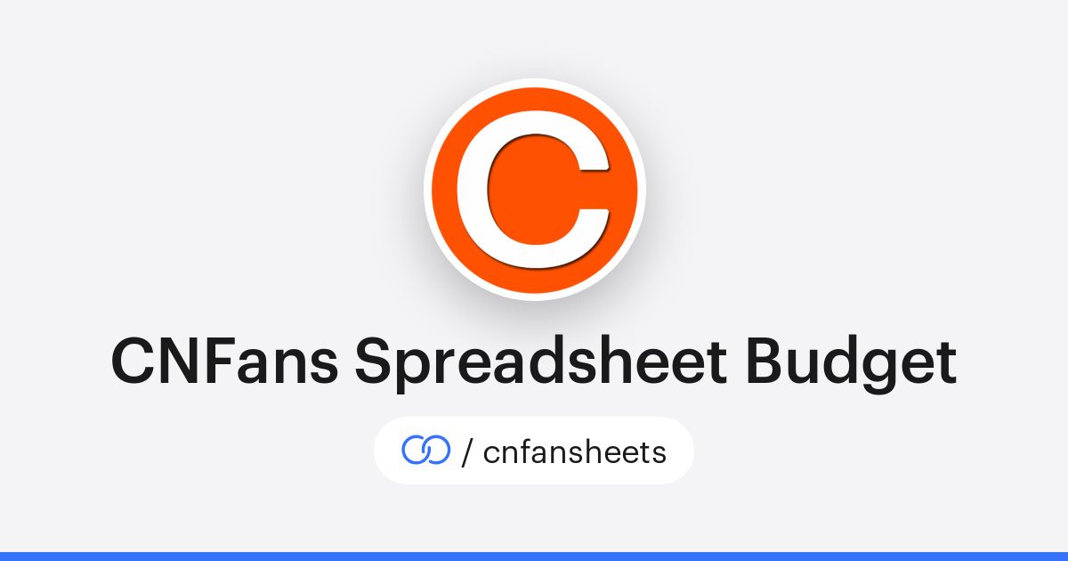 CNFans Spreadsheet Budget (/cnfansheets) · solo.to