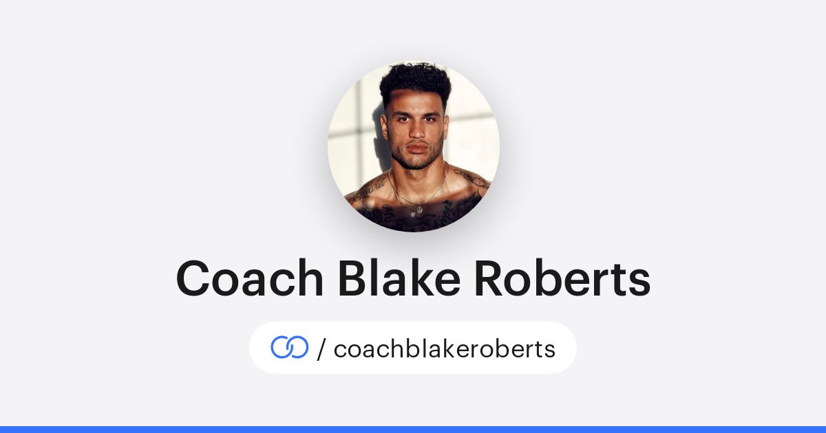 Coach Blake Roberts (/coachblakeroberts) · solo.to