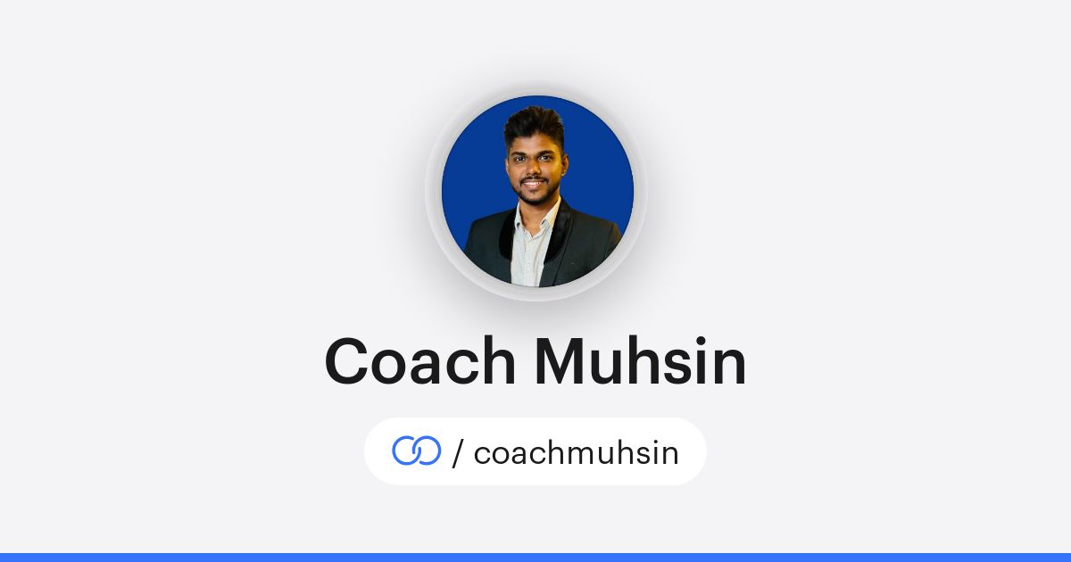 Coach Muhsin (/coachmuhsin) · solo.to
