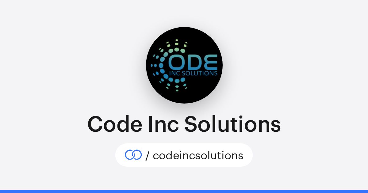 Code Inc Solutions (/codeincsolutions) · solo.to
