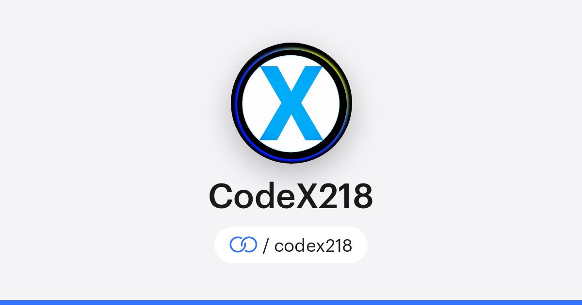 CodeX218 · solo.to
