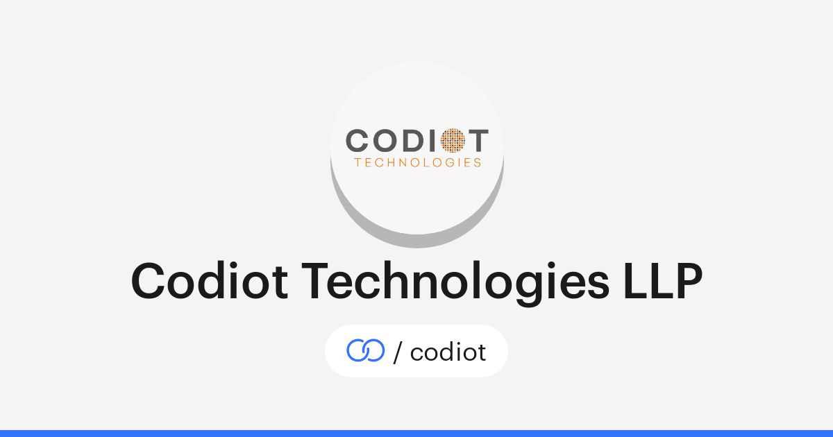 Codiot Technologies LLP (/codiot) · solo.to