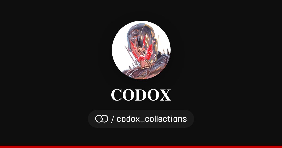 𝐂𝐎𝐃𝐎𝐗 (/codox_collections) · solo.to