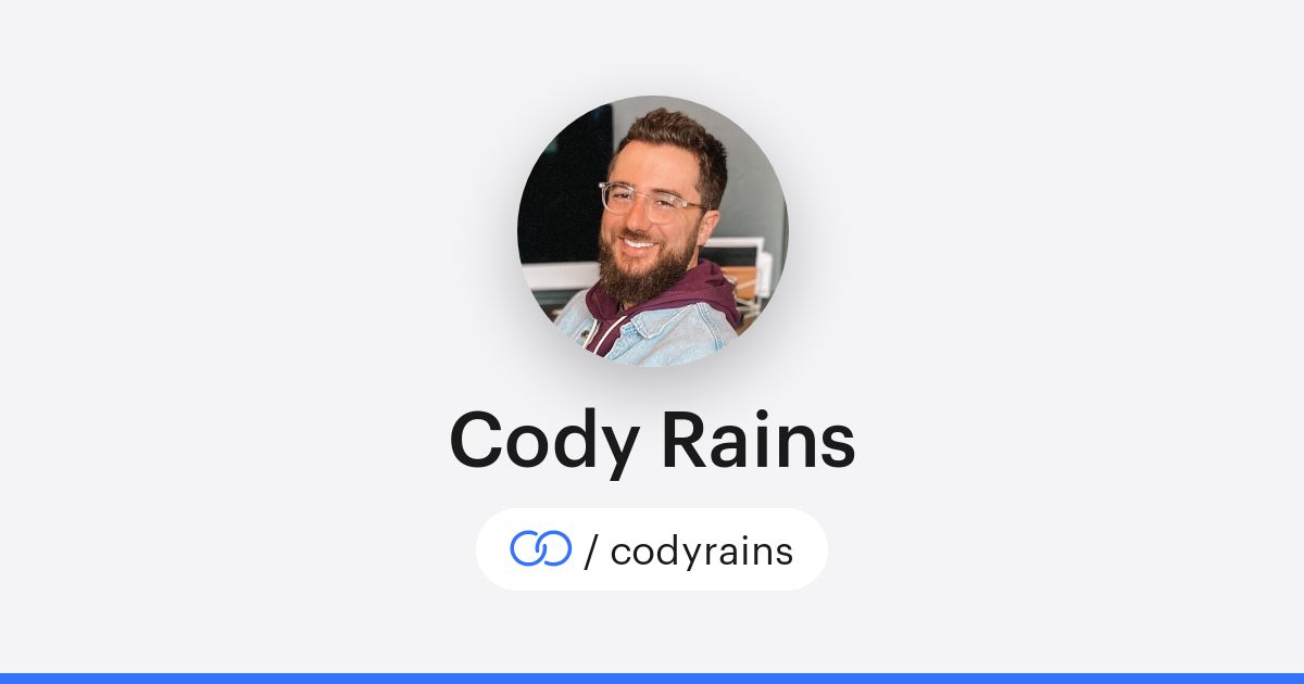 Cody Rains (/codyrains) · solo.to