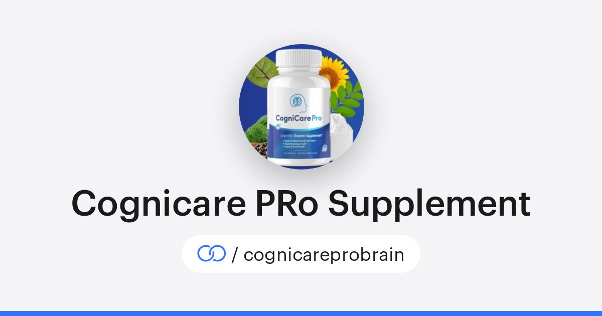 Cognicare PRo Supplement (/cognicareprobrain) · solo.to