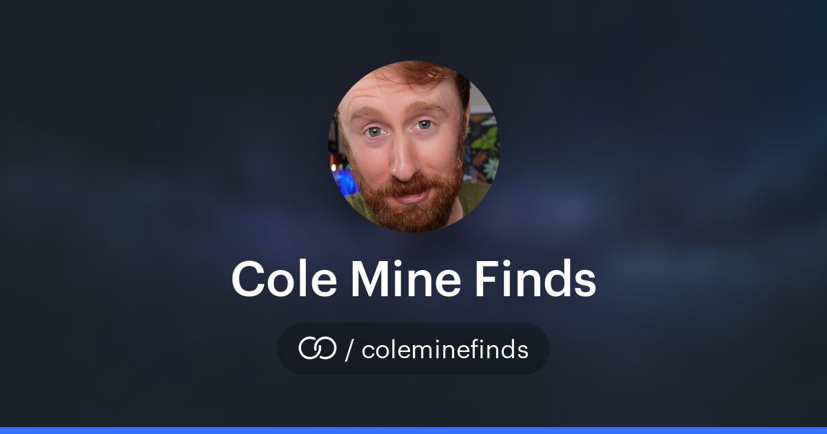 Cole Mine Finds (/coleminefinds) · solo.to