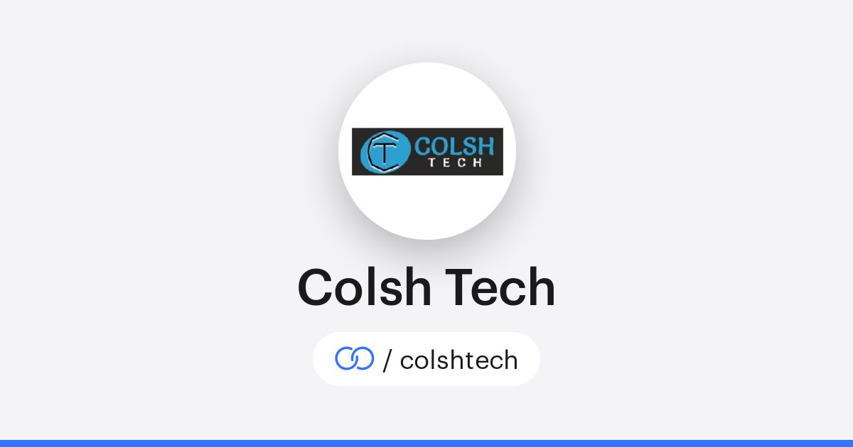 Colsh Tech (/colshtech) · solo.to