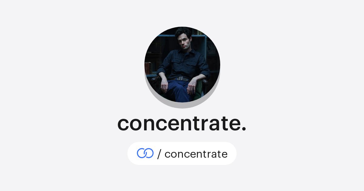 concentrate. (/concentrate) · solo.to