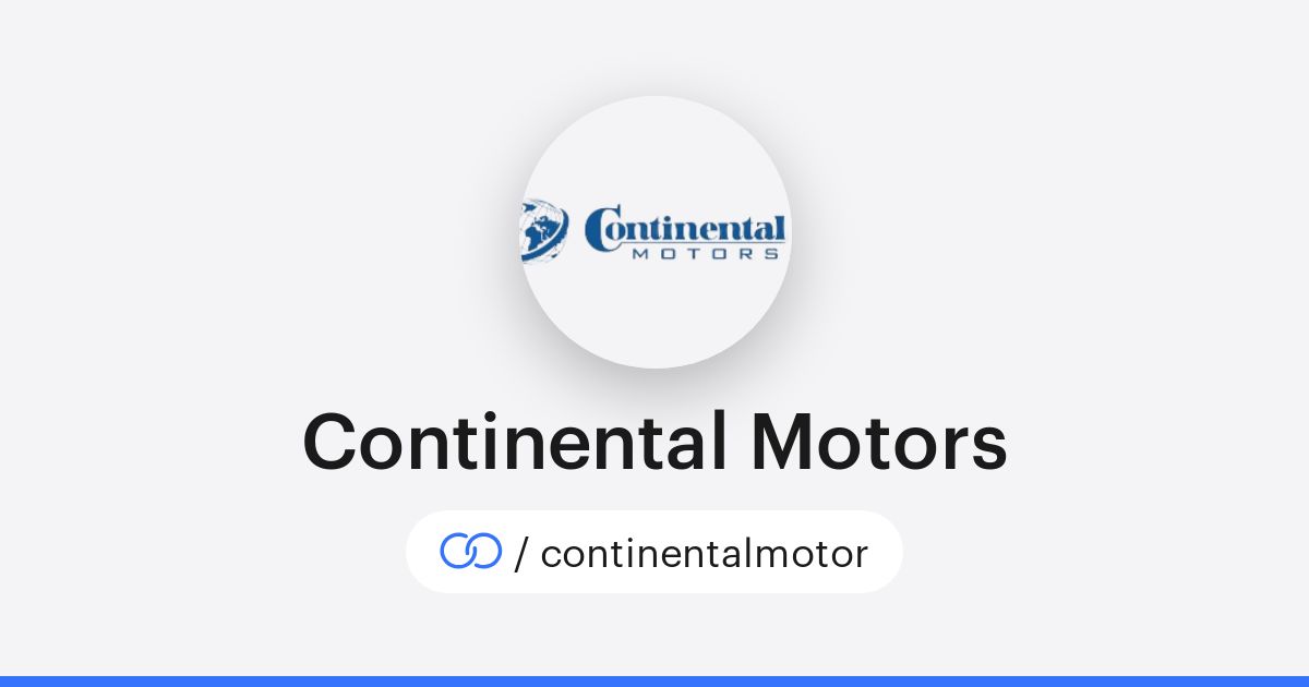 Continental Motors (/continentalmotor) · solo.to