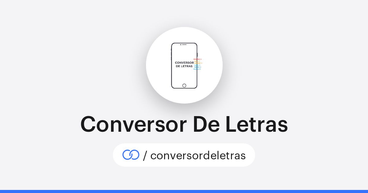 Conversor De Letras (/conversordeletras) · solo.to