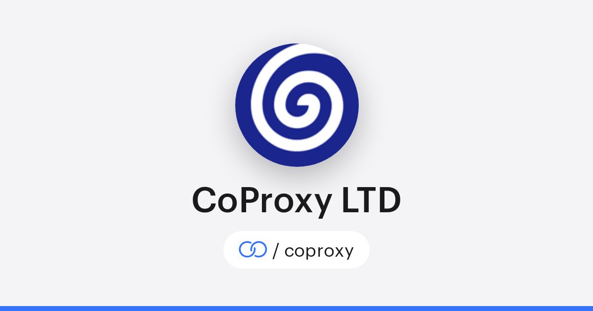 CoProxy LTD (/coproxy) · solo.to