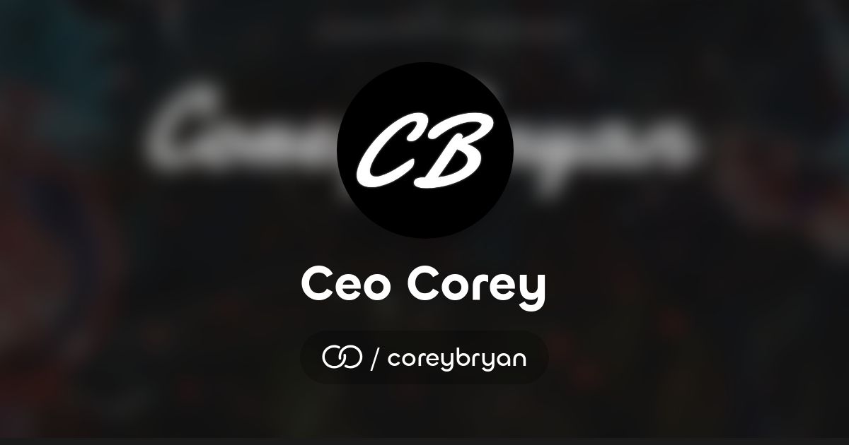 Ceo Corey (/coreybryan) · solo.to