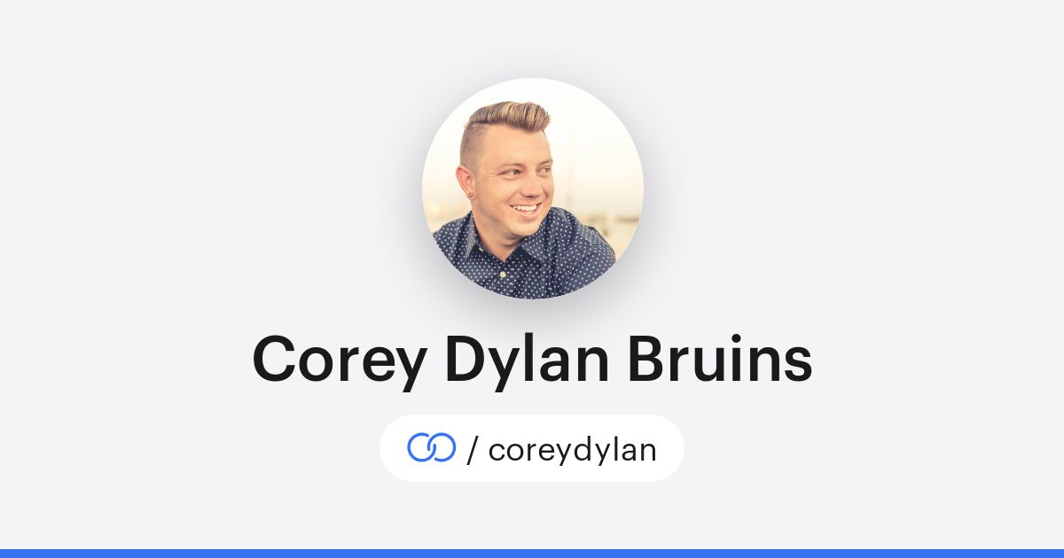 Corey Dylan Bruins (/coreydylan) · solo.to