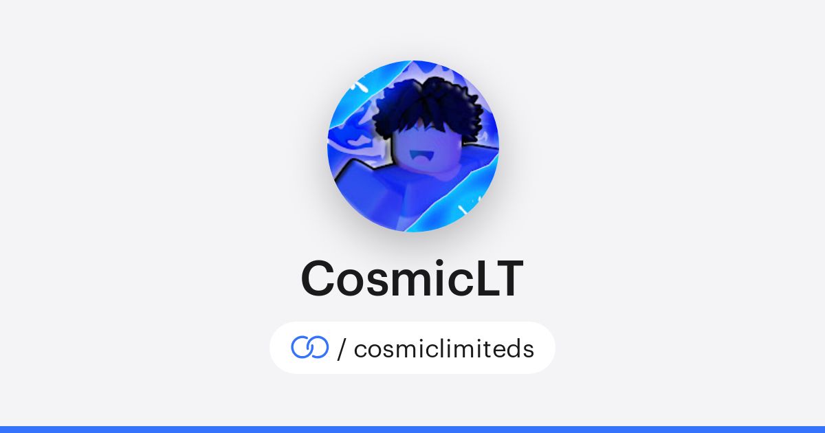 CosmicLT (/cosmiclimiteds) · solo.to