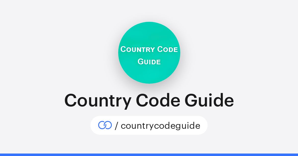 Country Code Guide (/countrycodeguide) · solo.to
