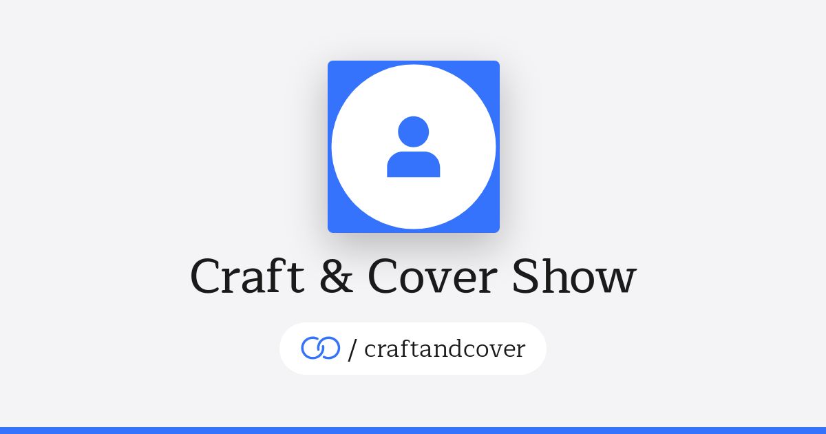 Craft & Cover Show (/craftandcover) · solo.to