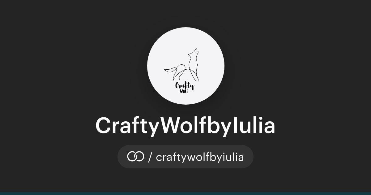 CraftyWolfbyIulia (/craftywolfbyiulia) · solo.to