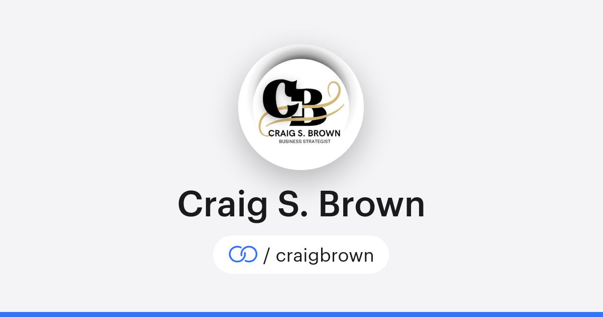 Craig S. Brown (/craigbrown) · solo.to