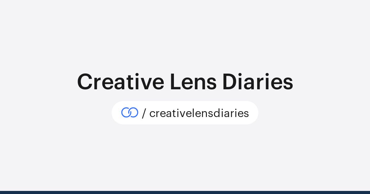 Creative Lens Diaries (/creativelensdiaries) · solo.to