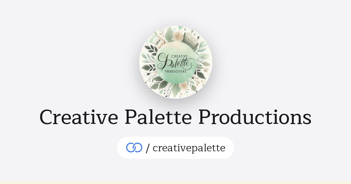 Creative Palette Productions (/creativepalette) · solo.to
