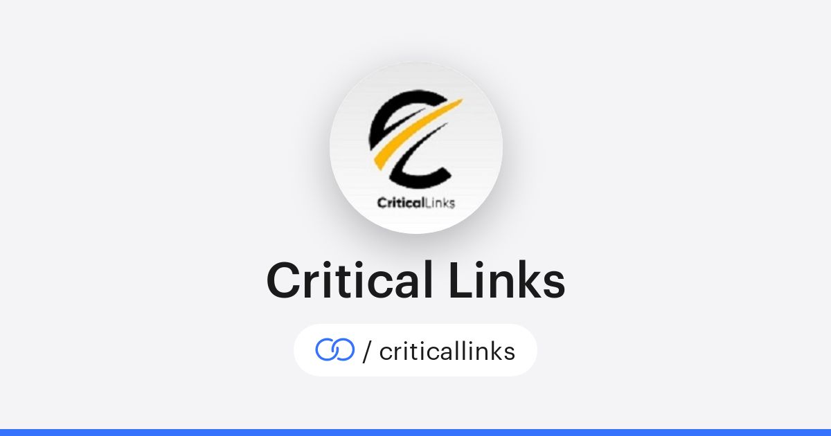 Critical Links (/criticallinks) · solo.to