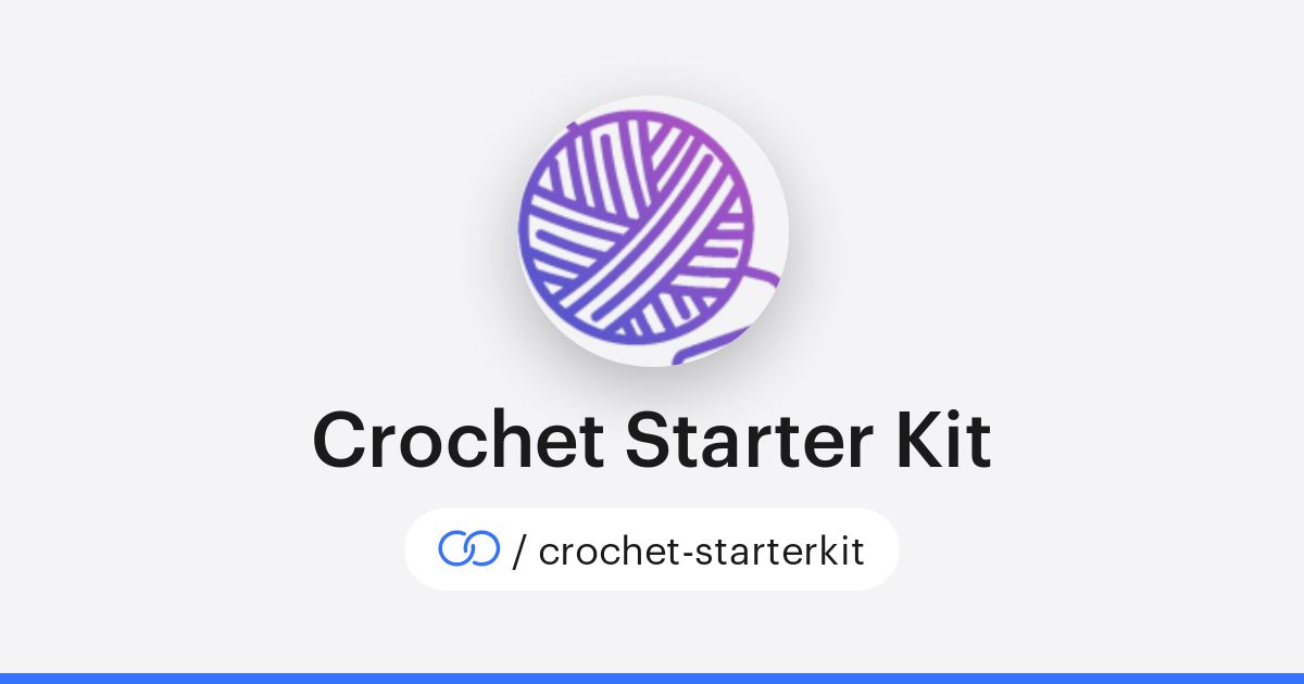 Crochet Starter Kit (/crochet-starterkit) · solo.to
