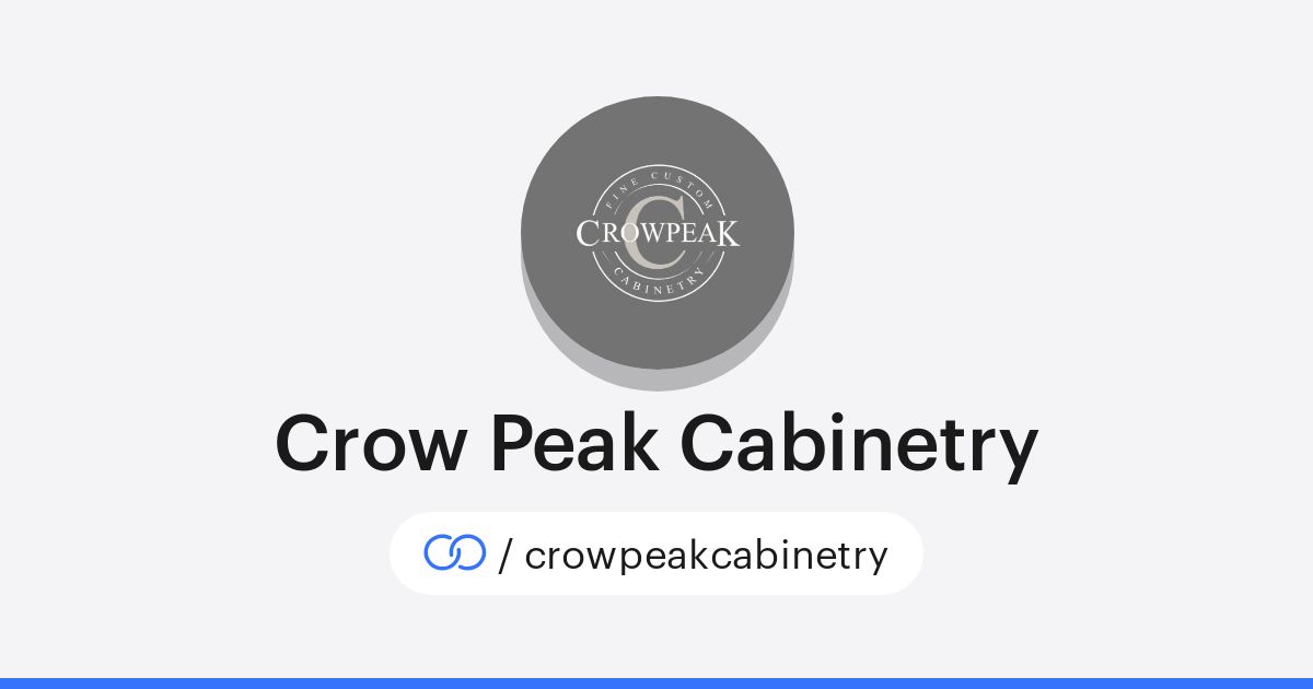 Crow Peak Cabinetry (/crowpeakcabinetry) · solo.to