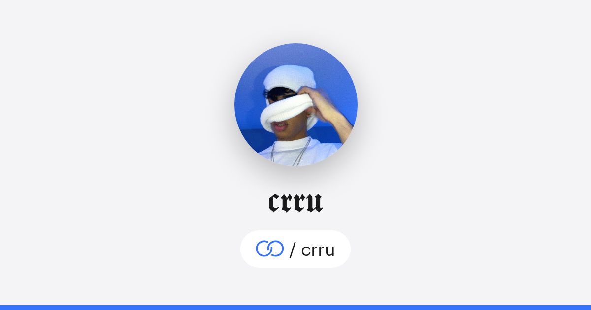 𝖈𝖗𝖗𝖚 (/crru) · solo.to