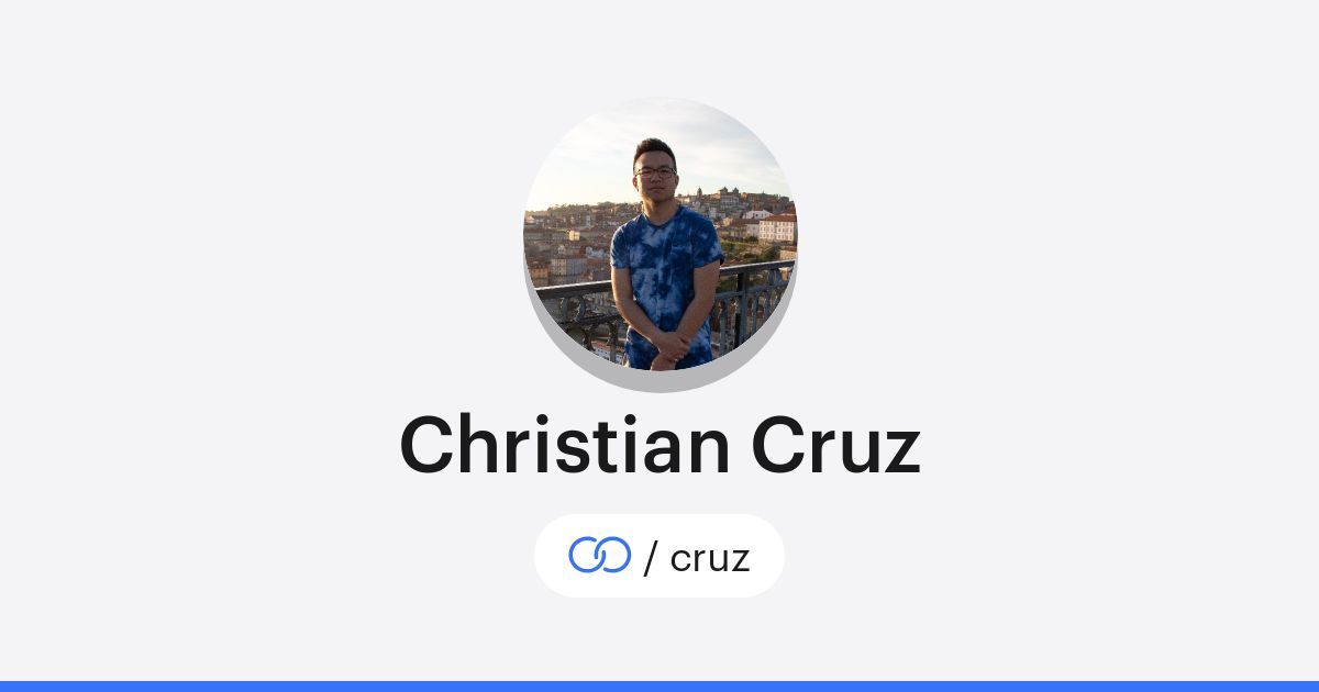 Christian Cruz (/cruz) · solo.to