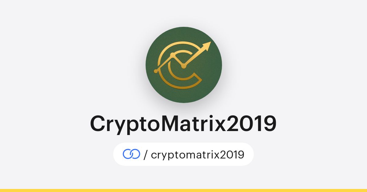 CryptoMatrix2019 · solo.to